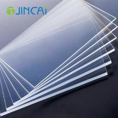 China JINCAI 3mm 5mm Thick Solid Clear PVC Sheet 4x8 ft Transparent Plastic Sheet with PE Film for sale