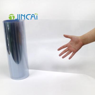 China Custom Size Transparent Rigid PVC Sheet Roll 0.5mm Thick for Table Cloth Making for sale