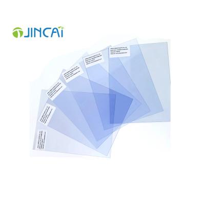 China JINCAI PVC Rigid Sheet Super Clear Plastic 0.2mm-2mm for Clear Notebook Cover Stationery Bag for sale