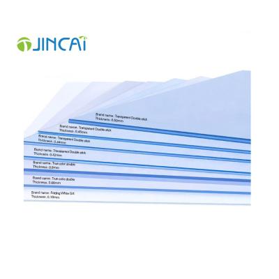 China JINCAI Clear Transparent Acetate Sheets PVC Rigid Film 0.5mm Thick Matte Finish for sale