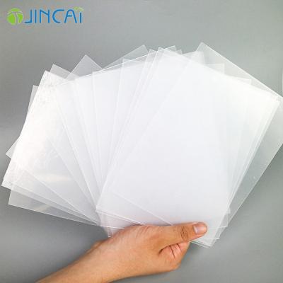 China JINCAI White Rigid PVC Plastic Sheet 0.5mm Thick Non Adhesive for Photo Album for sale