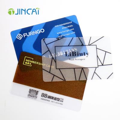 China JINCAI Transparent Frosted Matt PVC Sheets for Business Cards Printing 0.3mm Thick for sale