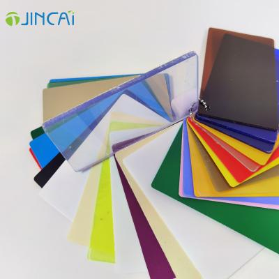 China JINCAI 0.5mm Rigid PVC Panel Sheet Hard Transparent Board for Screen and Dashboard for sale