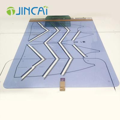 China JINCAI Flexible Transparent Rigid PVC Sheet 900x1500 mm 1-2.5 mm Thickness for Garment Template for sale