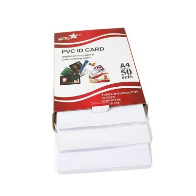 China JINCAI 760 Micron A4 Inkjet Printable PVC Dragon Sheet for ID Cards for sale