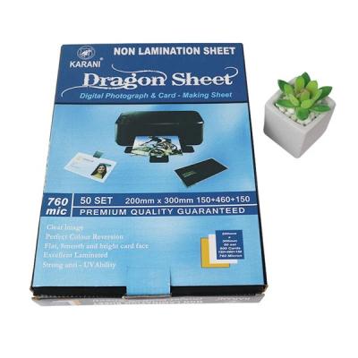 China JINCAI Transparent White A4 PVC Sheet for Inkjet Printing Blank Plastic ID Card 0.3mm for sale