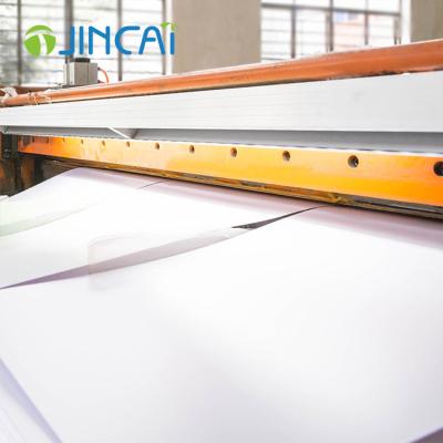 China JINCAI High Gloss Rigid Opaque Milky White PVC Sheet 0.3-3mm Thick Plastic Poster Board for sale