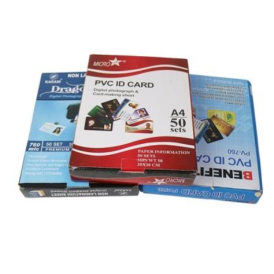 China JINCAI Transparent Frosted PVC Plastic Sheet for Custom Business Cards 0.3mm for sale