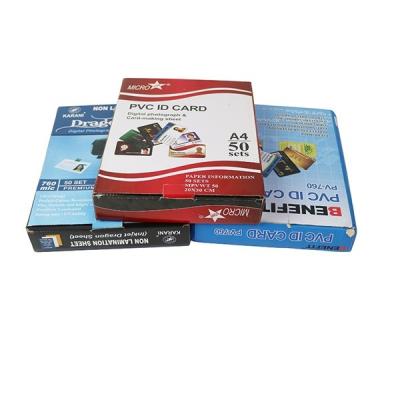 China JINCAI Dragon PVC Card Sheet 50 Pack A4 Inkjet Printable ID Card Manufacturing Sheets for sale