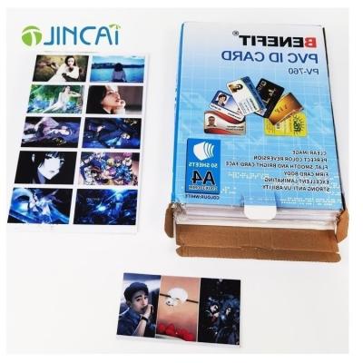 China JINCAI China Professional Supplier Non-Laminated PVC ID Card Blank 85.6x54mm for sale