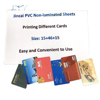 China JINCAI PVC Sheet Dragon A4 Size PVC Card Non-Lamination Durable 0.76mm Thick for sale