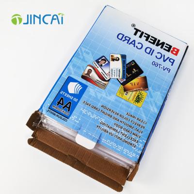 China JINCAI Blank White PVC Sheet for Inkjet Printing ID Card Non-Laminated Printable 0.76mm for sale