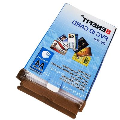 China JINCAI A4 Printable PVC Sheet Blank ID Card Material for Inkjet Printing IC Card Making 0.76mm for sale
