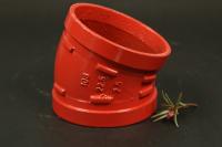 China 22.5 Victaulic Reducing Elbow Threaded 3mm Wall Thickness for sale