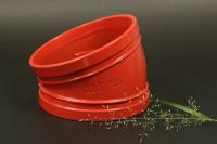 China 22.5° Grooved End Pipe Fittings Polished Finish For DN60--DN426 Piping System for sale