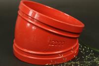 China 22.5° Grooved End Pipe Fittings Polished Finish For DN60--DN426 Piping System for sale