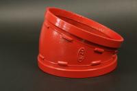 China Piping System Ductile Iron Grooved Fittings 22.5° Camlock Fittings for sale