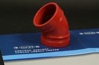 China 45 degree Grooved Fittings Threaded Water Grooved Pipe Couplings for sale