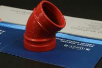 China 45 degree Grooved Fittings Threaded Water Grooved Pipe Couplings for sale