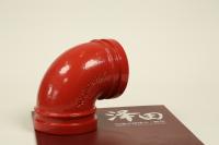 China 90° Grooved End Pipe Fittings  DN60-426 3mm Wall Thickness for sale
