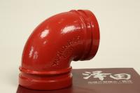 China 90° Grooved End Pipe Fittings  DN60-426 3mm Wall Thickness for sale