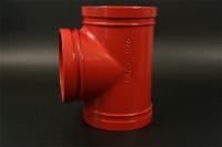 China 300 PSI Grooved Tee 6mm Pipe Thickness CNAS ILAC-MRA CCC certificated for sale