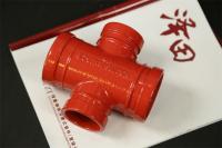 China XGQT05-76x60-2.5 4 Way Pipe Fitting 4 Way Tee Pipe Fitting DN60--DN426 For 1/2 Inch for sale