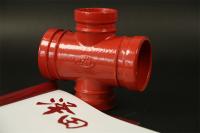 China XGQT05-76x60-2.5 4 Way Pipe Fitting 4 Way Tee Pipe Fitting DN60--DN426 For 1/2 Inch for sale