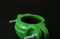 China Oil Pipeline Ductile Iron Pipe Repair Clamps Groove  Fast Installation for sale