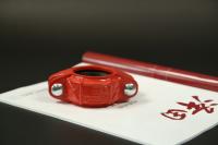 China WFZT Grooved Clamp Coupling Ductile Iron Saddle Clamp Pipe Connectors for sale