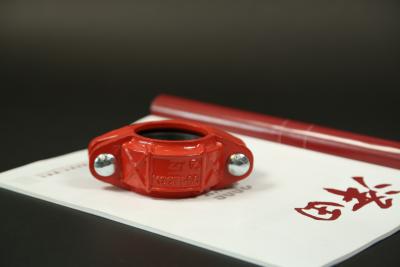 China WFZT Grooved Clamp Coupling Ductile Iron Saddle Clamp Pipe Connectors for sale