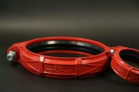 China XGQT1-273-2.5 Grooved Pipe Clamps Wear Resistance Withstand Large Pressure for sale
