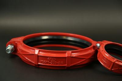 China XGQT1-273-2.5 Grooved Pipe Clamps Wear Resistance Withstand Large Pressure for sale