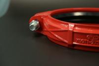 China XGQT1-273-2.5 Grooved Pipe Clamps Wear Resistance Withstand Large Pressure for sale