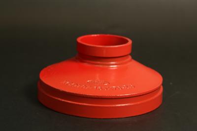 China Ductile Iron Pipe Eccentric Reducer Groove Type Clamps Corrosion Resistant for sale