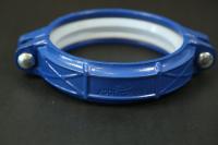 China Plastic Lining Grooved Fittings Ductile iron 90 Degree Elbow for sale