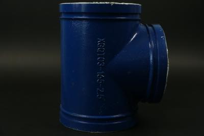 China Screw Connection Plastic Lining Grooved Fittings Tee Groove Connection for sale
