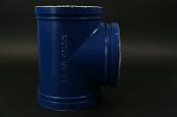 China Screw Connection Plastic Lining Grooved Fittings Tee Groove Connection for sale