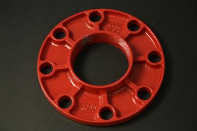 China wire connection Flange Pipe Fittings Groove Ductile Iron Flange Fittings for sale