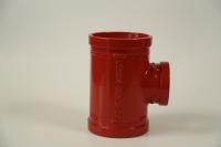 China Epoxy spraying Grooved Tee Fittings Ductile Iron Tee Fittings CCC for sale
