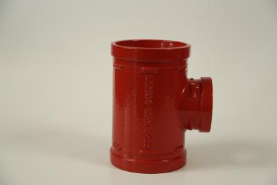 China Epoxy spraying Grooved Tee Fittings Ductile Iron Tee Fittings CCC for sale
