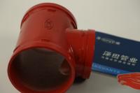 China Groove Positive Ductile Iron Reducing Tee DN76*60--DN426*325 for sale