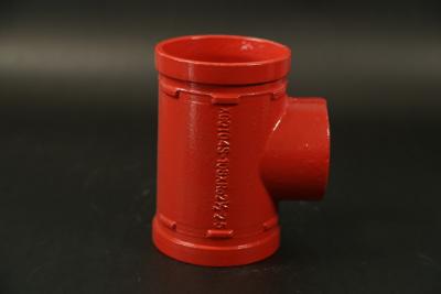 China Ductile Iron Thread Tee Fittings 450-12 High Pressure Resistance for sale