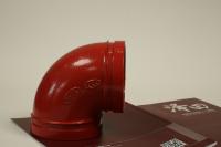 China 90 Elbow Grooved Fittings Ductile Iron OEM In Oil Industry for sale