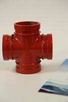 China Ductile Iron Grooved 4 Way Tee Pipe Fitting 2.5mpa for sale
