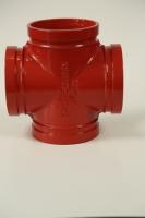 China High Strength Grooved Fittings 4 Way Corrosion Resistance for sale