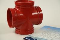 China High Strength Grooved Fittings 4 Way Corrosion Resistance for sale