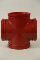 China Four Way Grooved Fittings For Fire Hydrant Pipe for sale