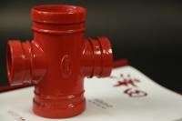 China ANSI Standard Pipe Groove Four Way Cross With High Pressure Resistance for sale