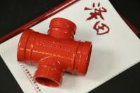 China ANSI Standard Pipe Groove Four Way Cross With High Pressure Resistance for sale